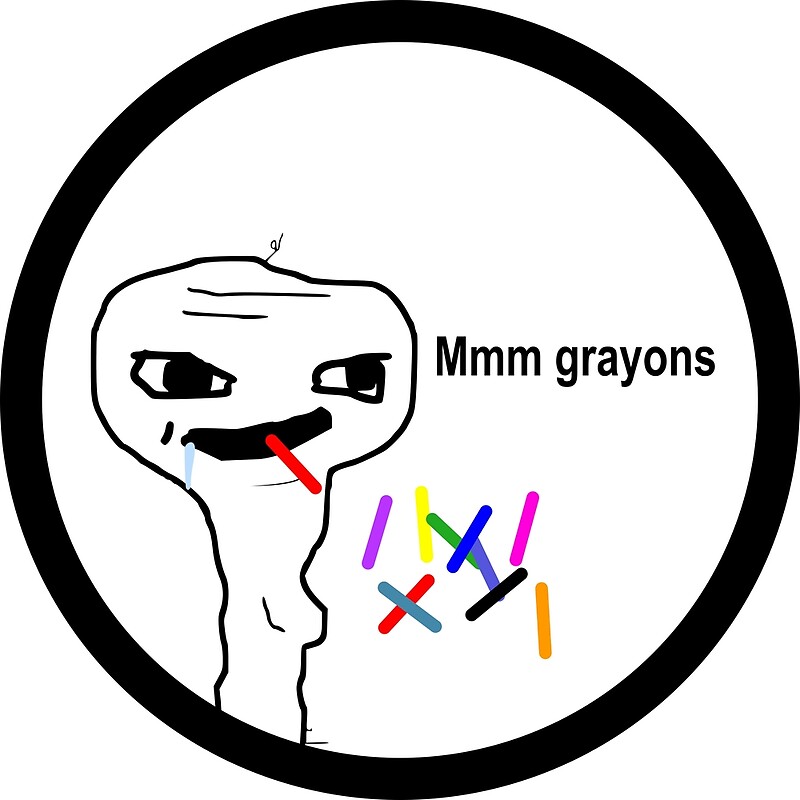 "mmm grayons" by SpritualLiege | Redbubble