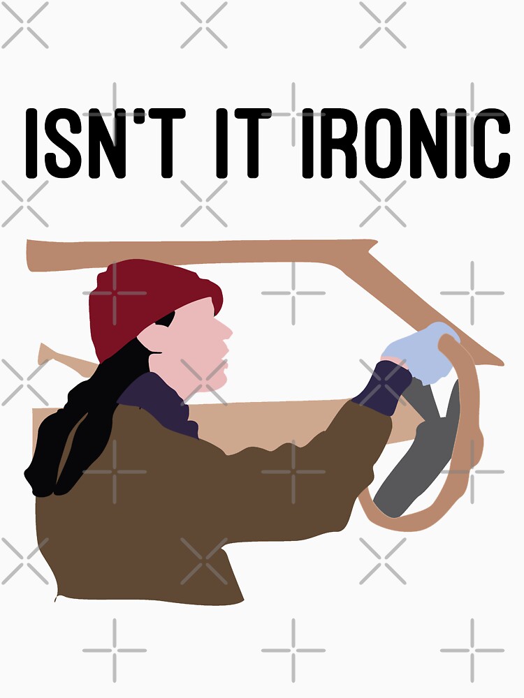 "Ironic " T-shirt for Sale by nadirasimone | Redbubble | ironic t ...