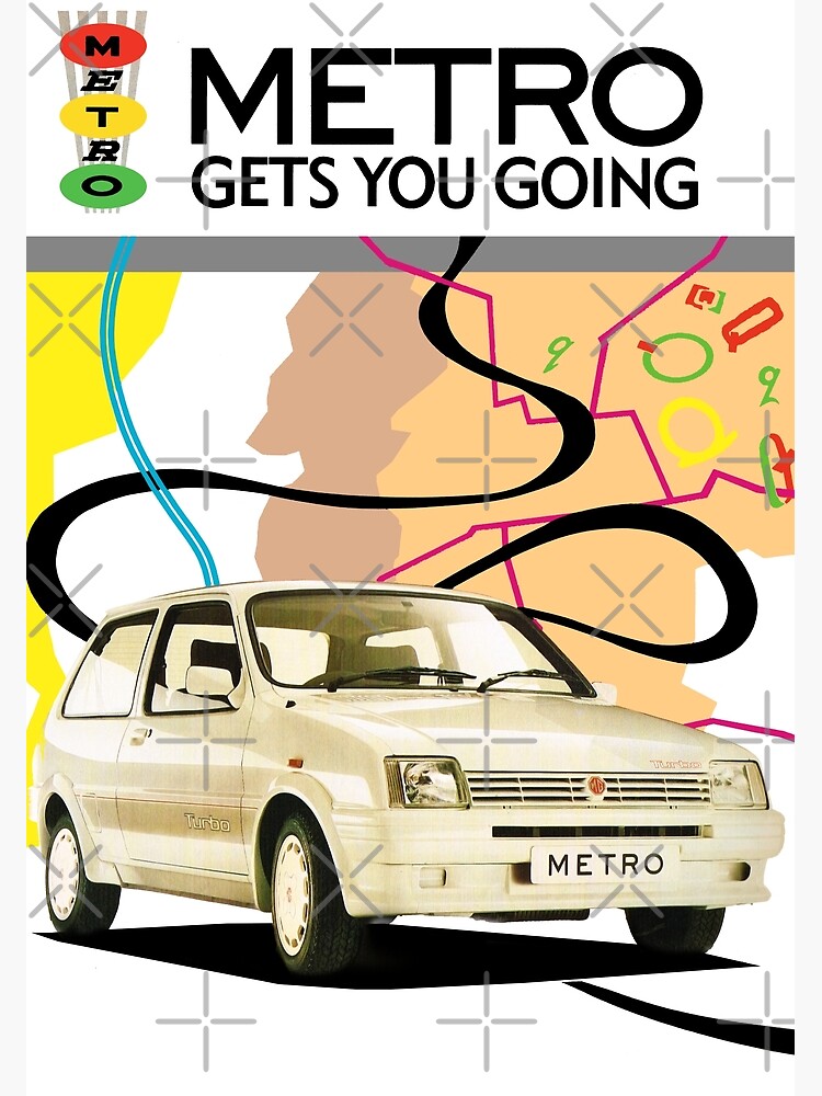 "AUSTIN ROVER METRO" Poster by ThrowbackM2 | Redbubble