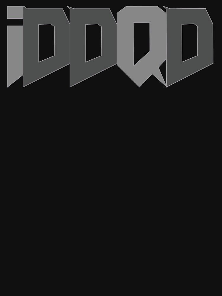 "IDDQD - Printed in doom font - Geeky Gift - Cheat Code" T-shirt for ...