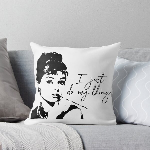 Audrey Hepburn Quotes Pillows & Cushions for Sale | Redbubble