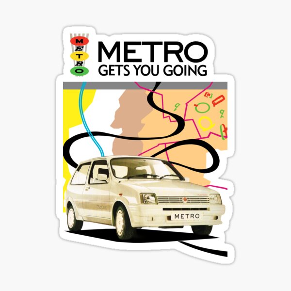 "MG METRO" Sticker for Sale by ThrowbackMotors | Redbubble