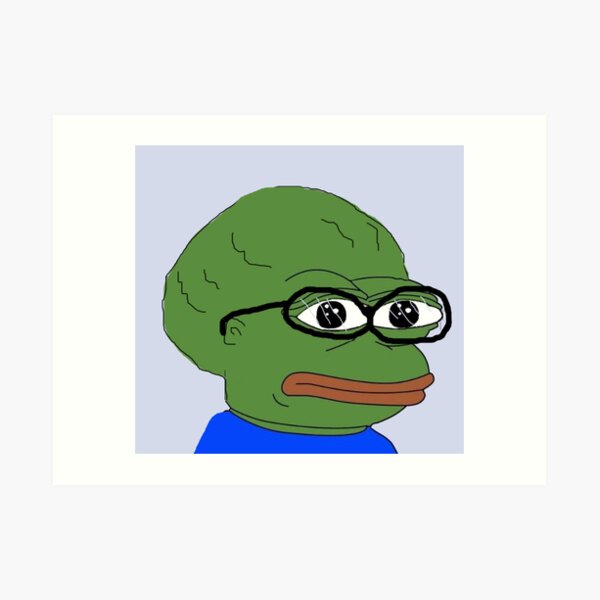 "Smart Pepe" Art Print for Sale by JovianSlim | Redbubble
