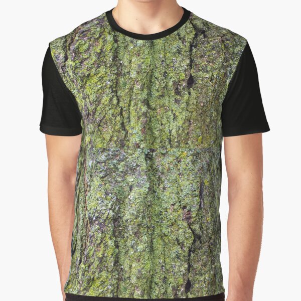 "Green Lichen on Tree Bark" T-shirt for Sale by HappyArtSpirit ...