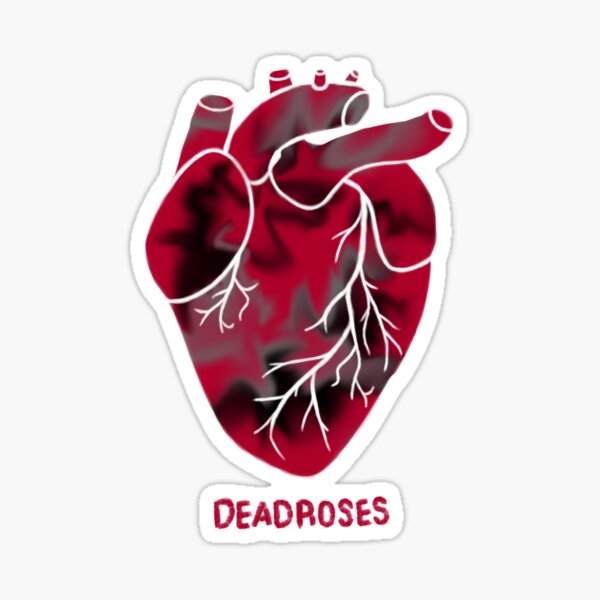 "Blackbear Deadroses heart" Sticker for Sale by Sydney-MC | Redbubble