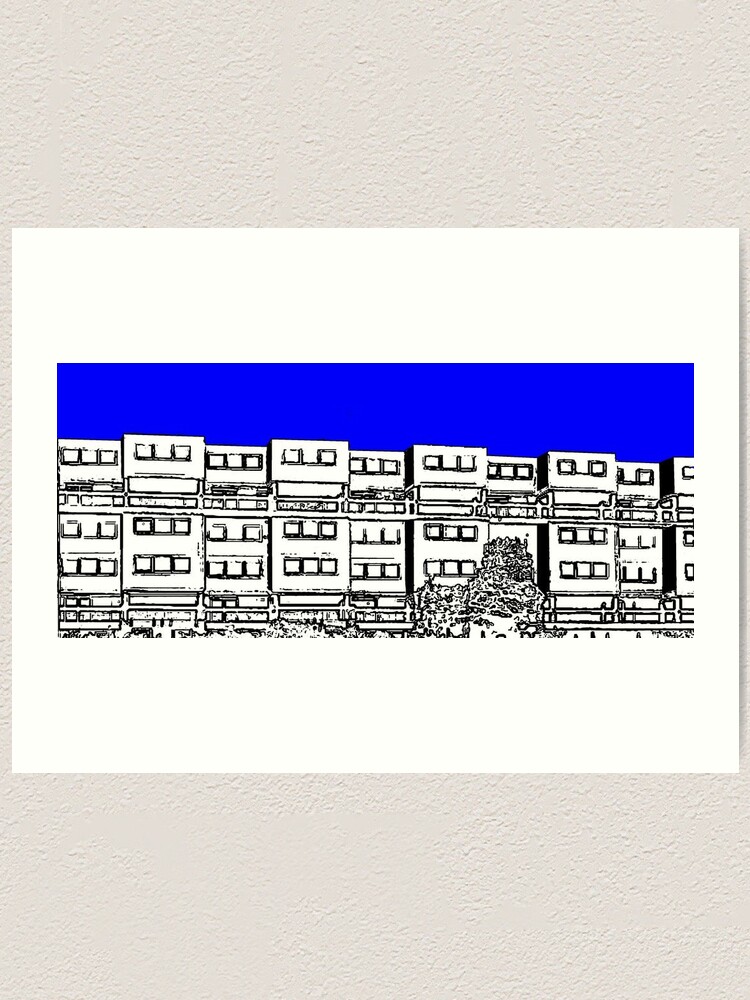 "Ashfield Valley Flats, Rochdale" Art Print by sidfletcher | Redbubble
