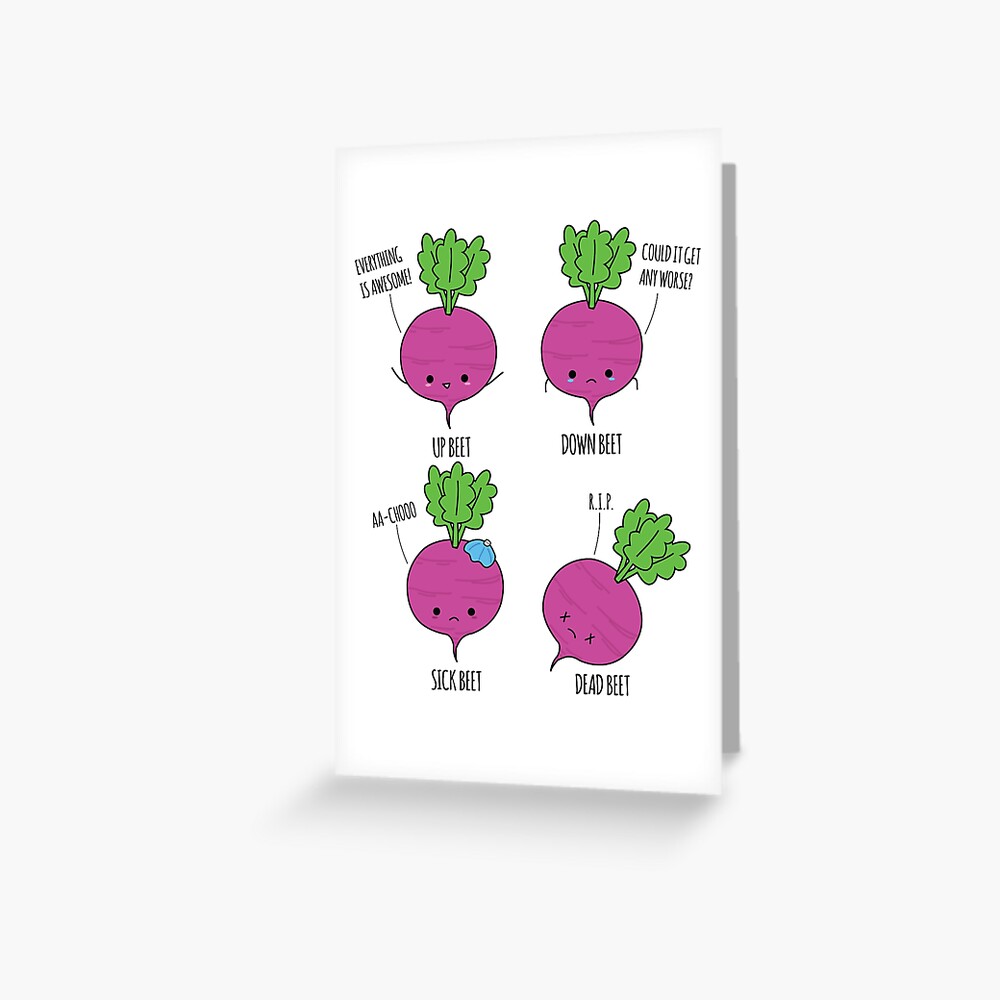 "Beet Puns" Greeting Card for Sale by whitneykayc | Redbubble