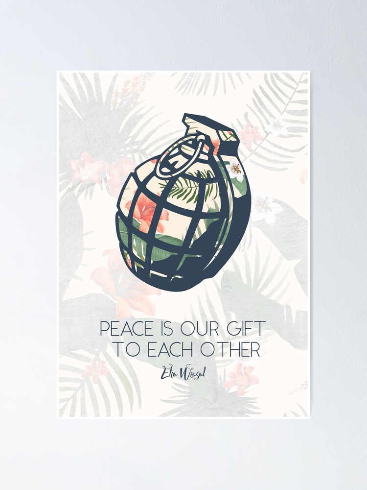 "Floral Grenade" Poster by EddieBalevo | Redbubble