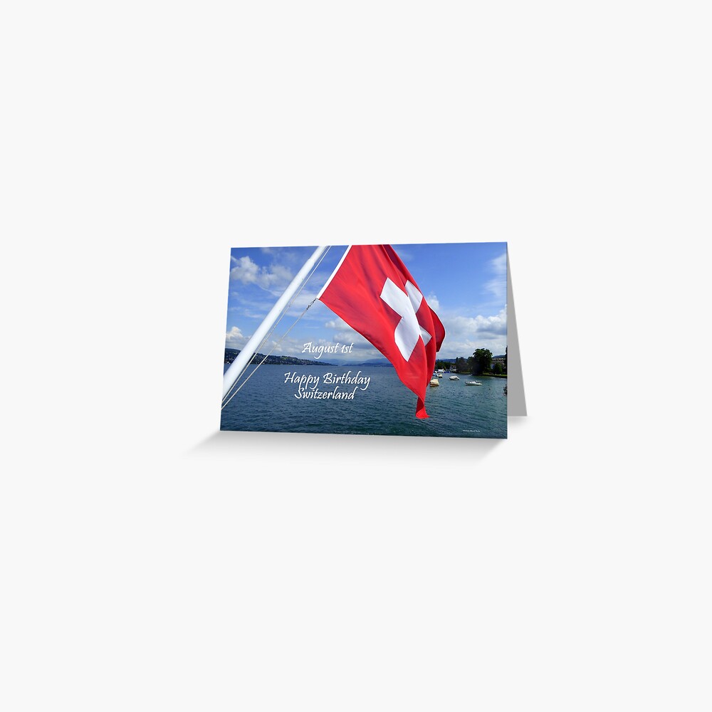 "HAPPY BIRTHDAY SWITZERLAND" Greeting Card for Sale by Vaengi | Redbubble
