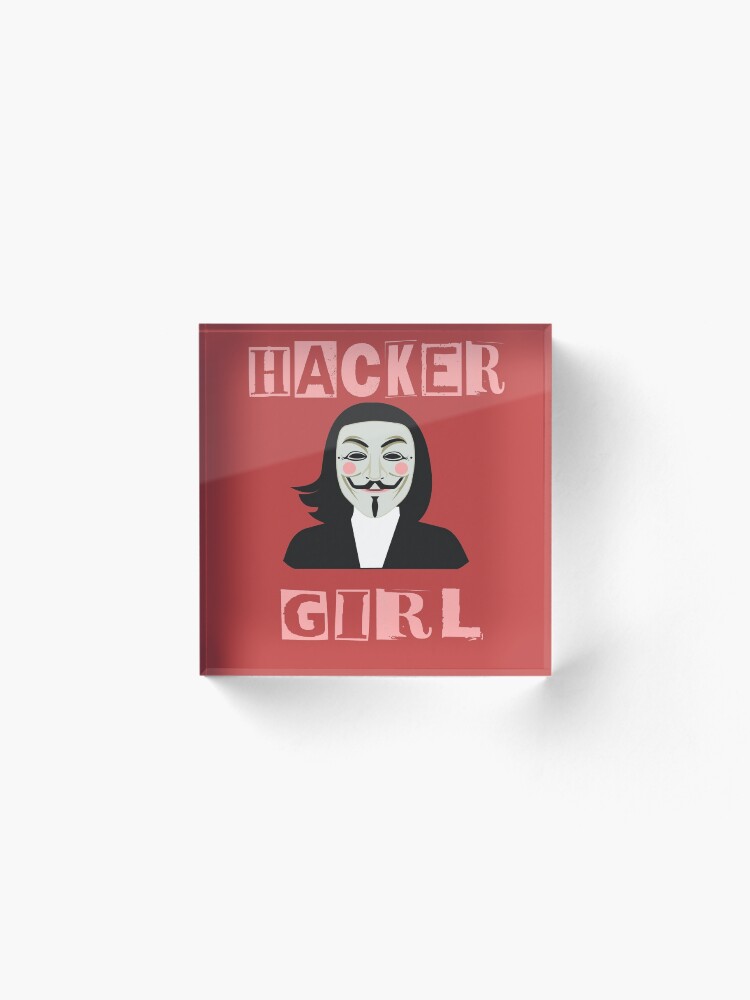 Anonymous Mask Hacker Girl Project Zorgo Game Master Pz4 Acrylic