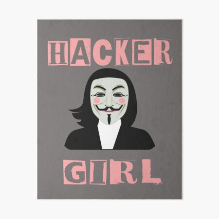 "Anonymous Mask Hacker Girl Project Zorgo Game Master PZ4" Art Board ...