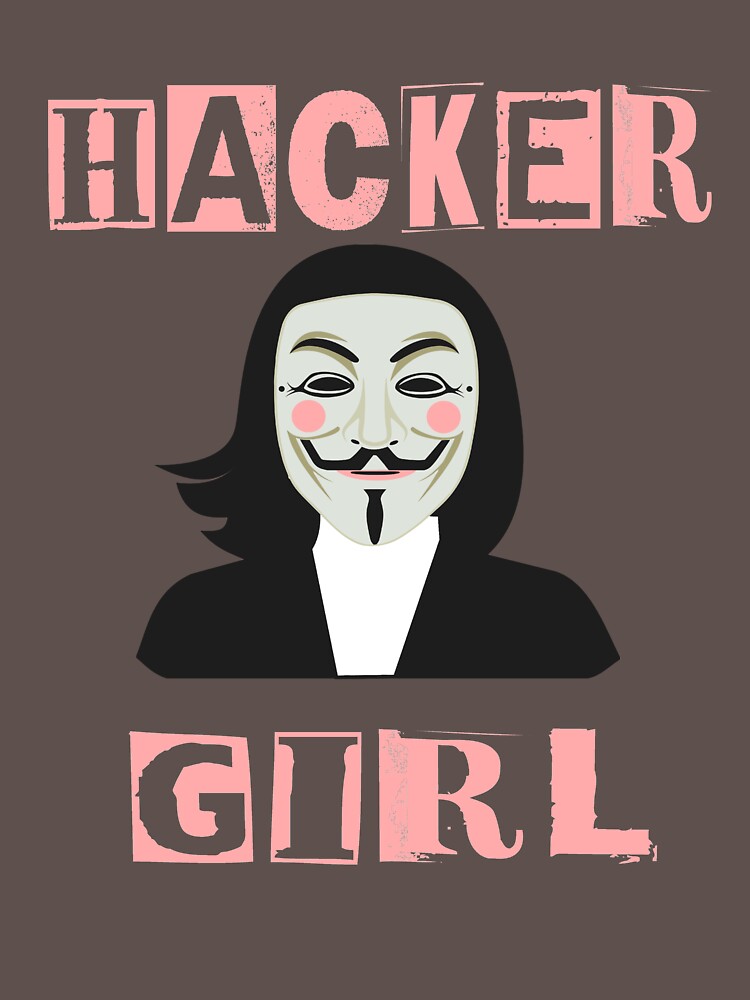 "Anonymous Mask Hacker Girl Project Zorgo Game Master PZ4" T-shirt for ...