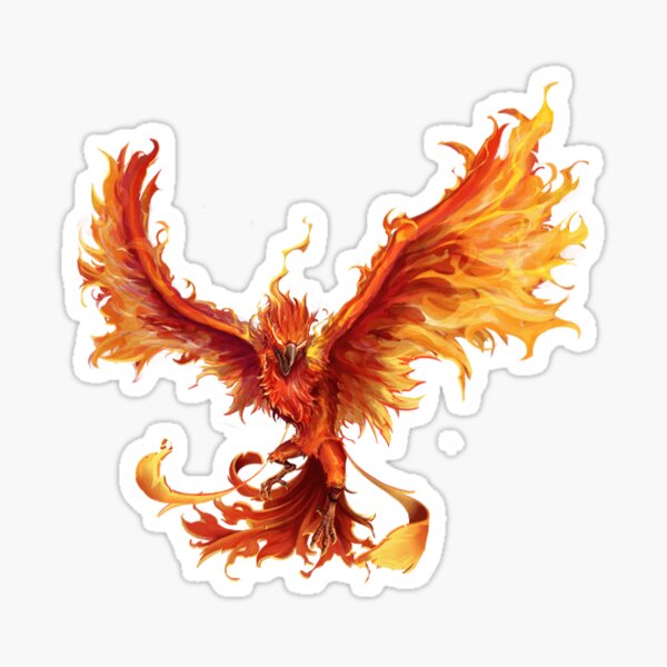 " Fire Phoenix " Sticker for Sale by Jazmyndavison96 | Redbubble