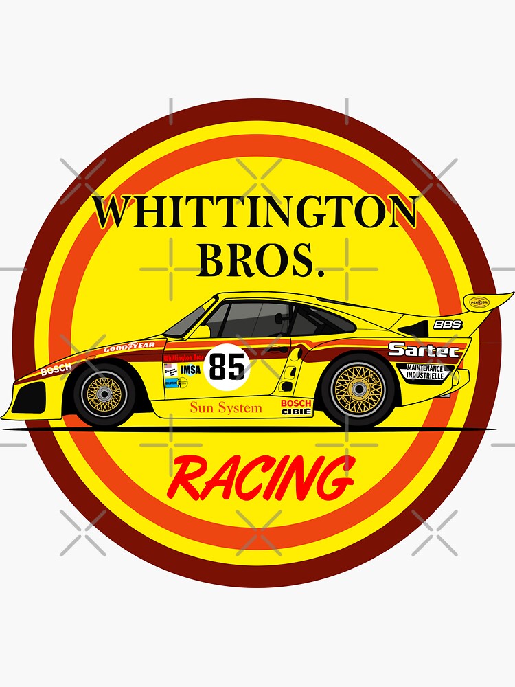 "Whittington bros racing 1980" Sticker for Sale by purpletwinturbo ...