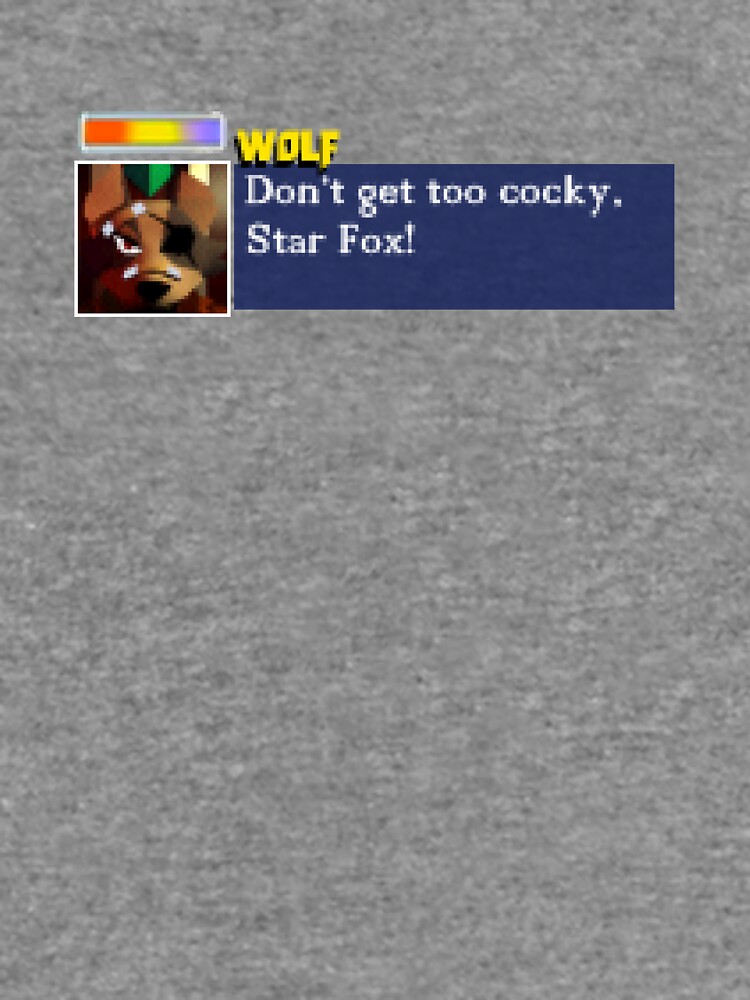 Dont Get Too Cocky Star Fox Bumper Sticker Lightweight