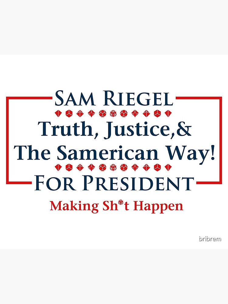 "Sam Riegel 2019 for President of D&D Beyond" Travel Coffee Mug by ...