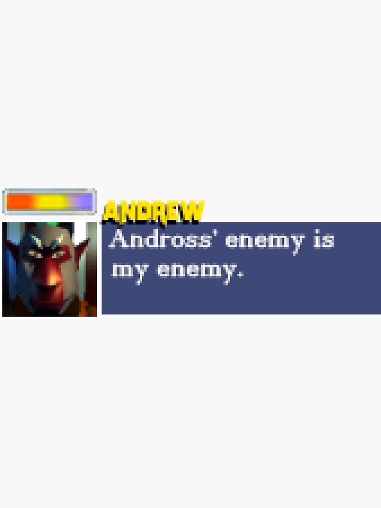 "Andross' enemy is my enemy. (Bumper Sticker)" Sticker for Sale by Cyberphile | Redbubble