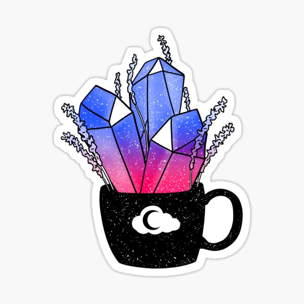 "Crystal Mug" Sticker for Sale by caroKanta | Redbubble