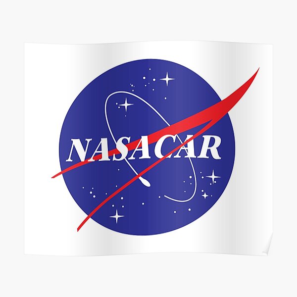 "Nasa Nascar Logo" Poster for Sale by armada1thousend | Redbubble
