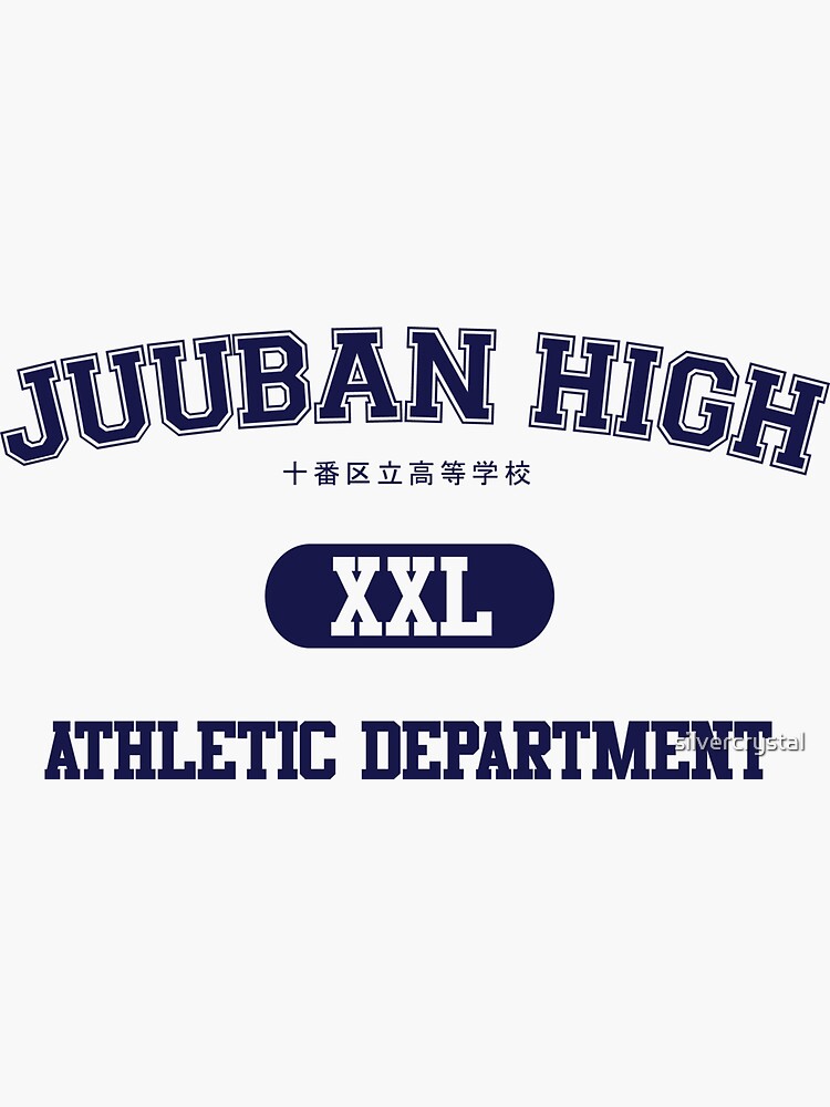 "Juuban High Athletic Department" Sticker for Sale by silvercrystal ...