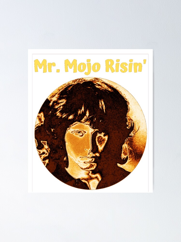 Póster «Puertas - Jim Morrison Mr Mojo Risin Gold Metallic» de gehri1tm | Redbubble