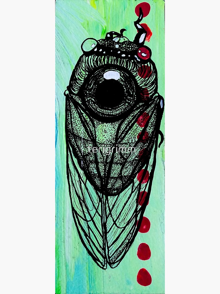 "Evil Eye Cicada" Poster for Sale by terigrimm | Redbubble