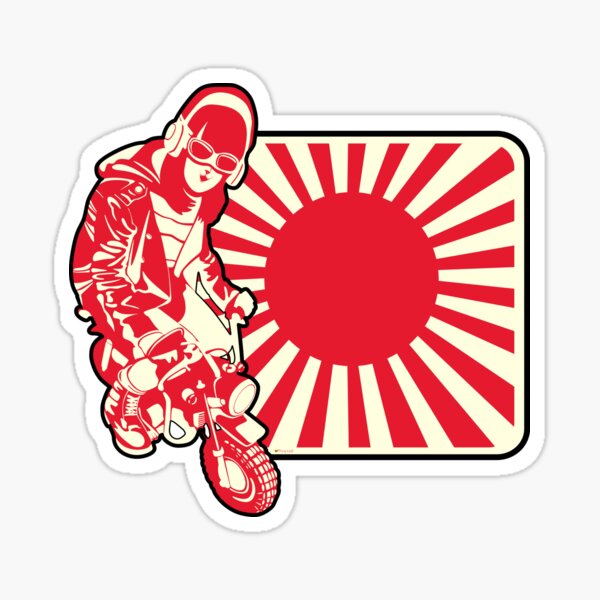 "Motorcycles monkey" Sticker by Akira-31 | Redbubble