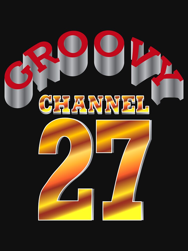 "Groovy Channel 27" Essential T-Shirt for Sale by anfa | Redbubble