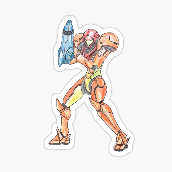 "Samus Aran metroid" Sticker for Sale by Bri Parker | Redbubble