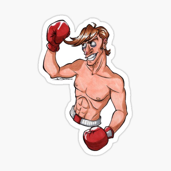 "Glass Joe" Sticker for Sale by StarredDemation | Redbubble