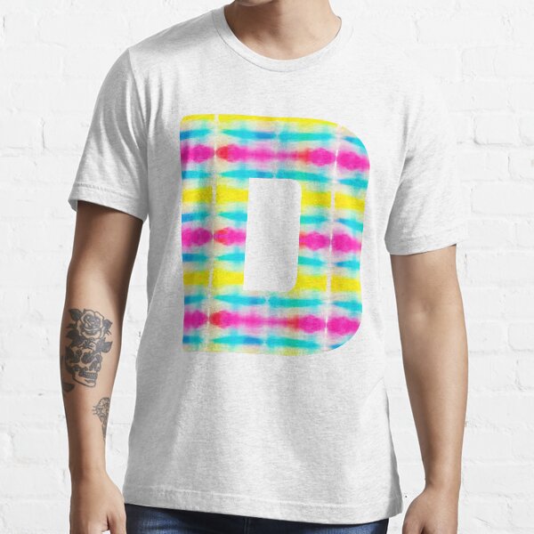"Tie Dye Alphabet D (Uppercase letter d), Letter D" T-shirt for Sale by ...