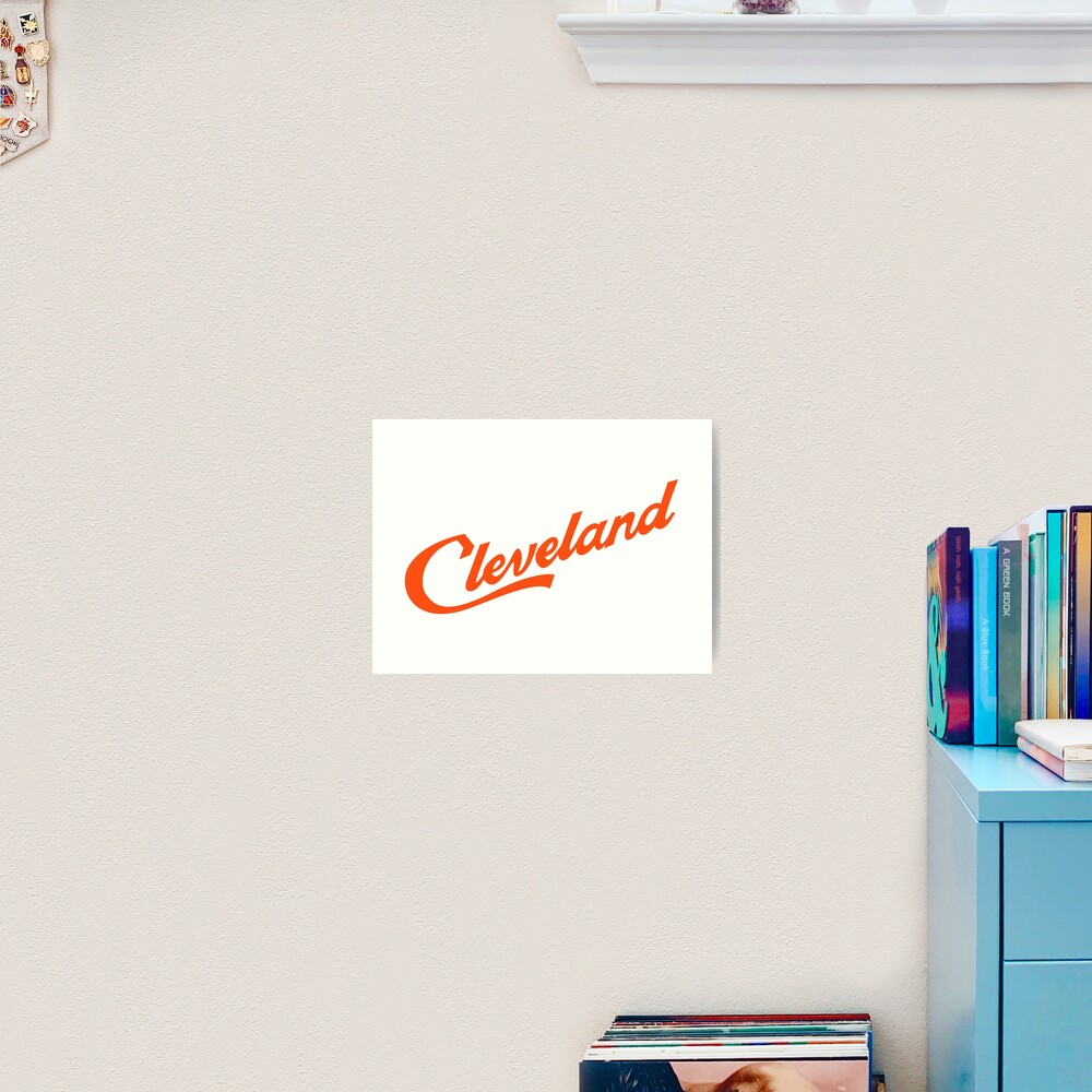 "Cleveland Script Sticker (Cleveland Browns Orange)" Sticker for Sale ...