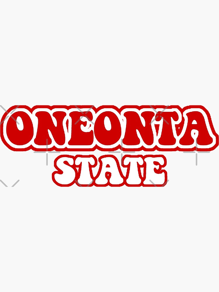 "Oneonta State - Groovy" Sticker for Sale by Leilasayan | Redbubble