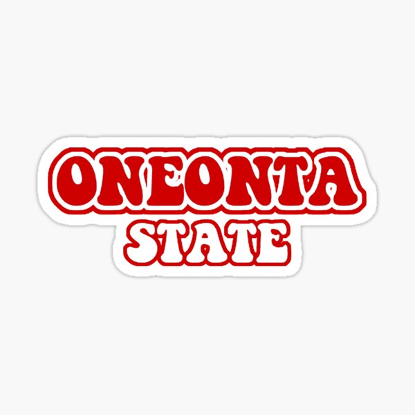 "Oneonta State - Groovy" Sticker for Sale by Leilasayan | Redbubble