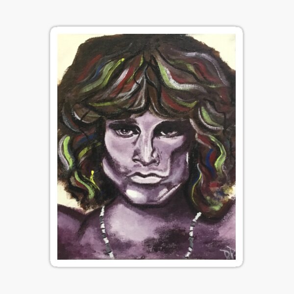 "Jim Morrison " Sticker for Sale by DeePaint11 | Redbubble