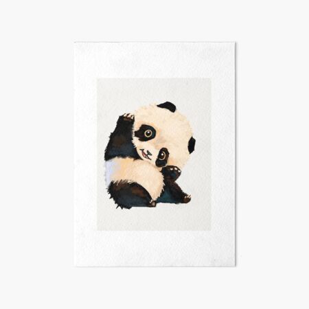 "Cute Panda" Art Board Print by Dreads | Redbubble