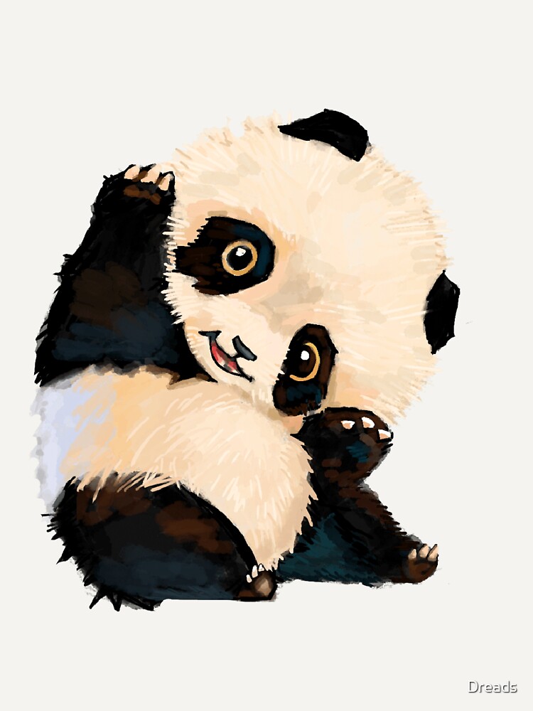 "Cute Panda" Sticker for Sale by Dreads | Redbubble