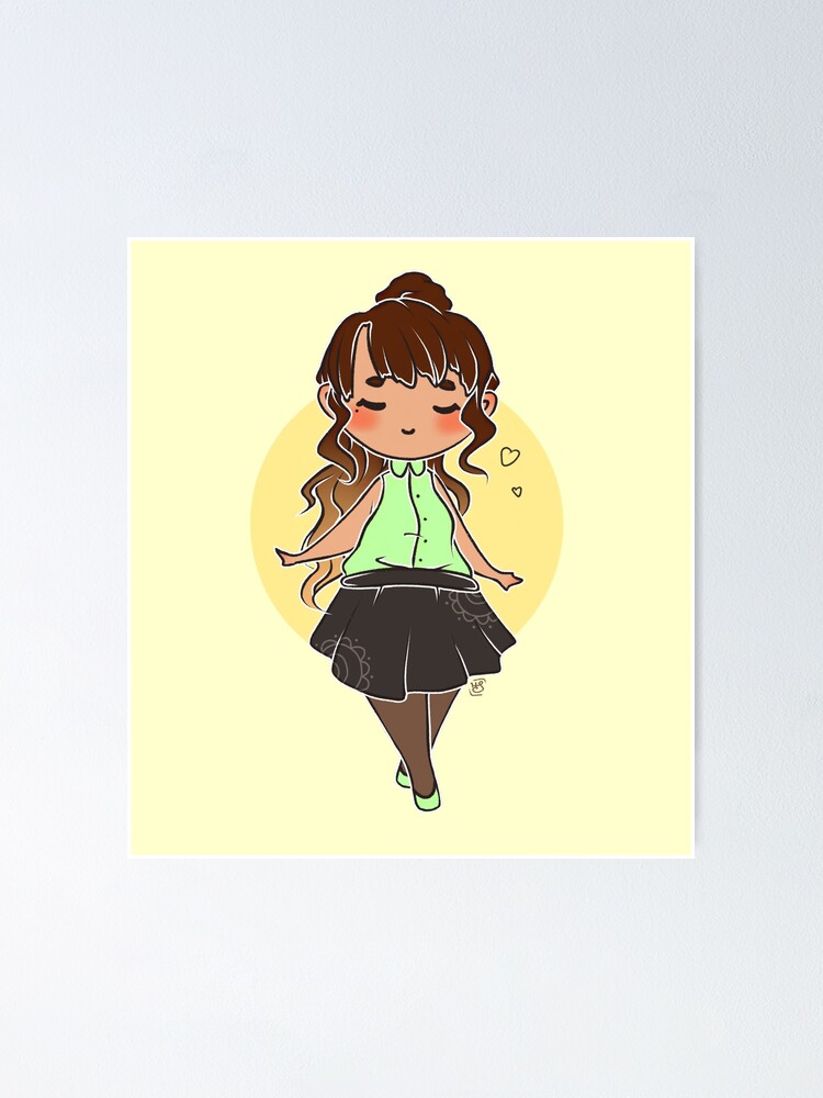 "Fashionable Chibi" Poster for Sale by heysoleilart | Redbubble