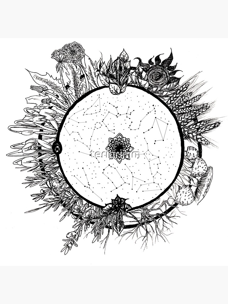 "Cosmic Wheel" Sticker for Sale by terigrimm | Redbubble