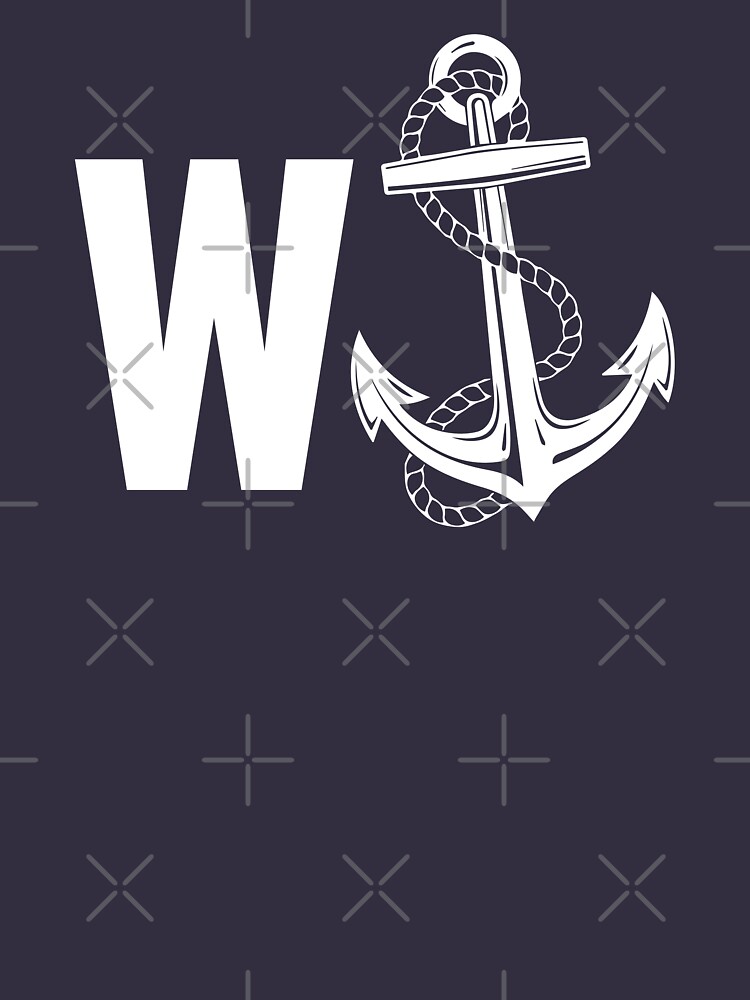 "W-Anchor" T-shirt for Sale by lazarusheart | Redbubble | anchor t ...