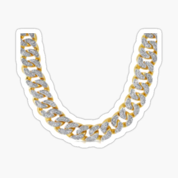 "Gold Chain" Sticker by nurPles | Redbubble