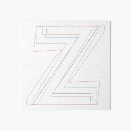 Lámina rígida «Fuerza y elegancia entrelazadas de la letra Z» de ...