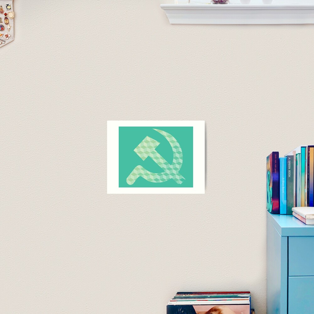 "geometric hammer and sickle" Art Print for Sale by CleverJane | Redbubble