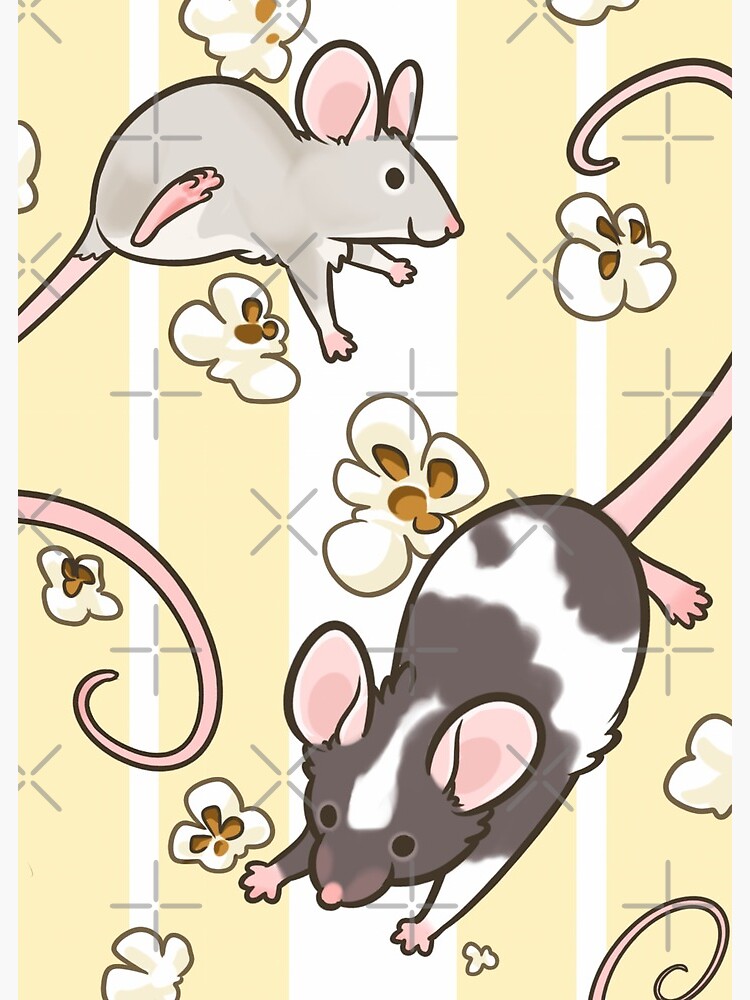 "Popcorning mice" Art Print by pawlove | Redbubble