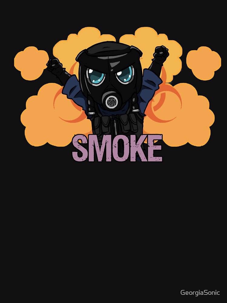 "Chibi Smoke" T-shirt for Sale by GeorgiaSonic | Redbubble | r6s t ...