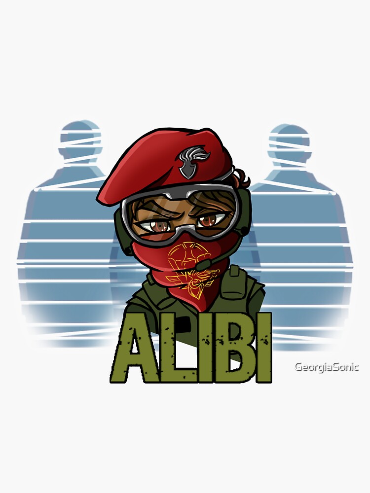 "Chibi Alibi" Sticker by GeorgiaSonic | Redbubble