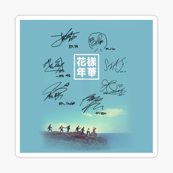 "Autographs" Sticker for Sale by enami | Redbubble