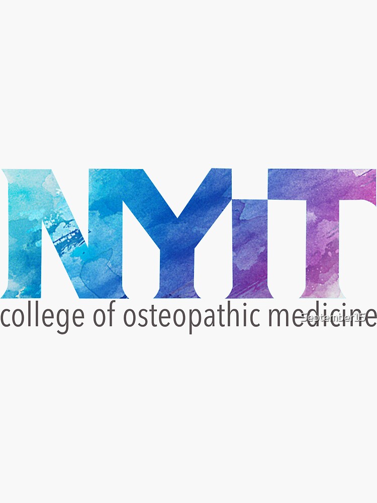 "NYITCOM - Blue/Purple Watercolor without stethoscope" Sticker for Sale ...