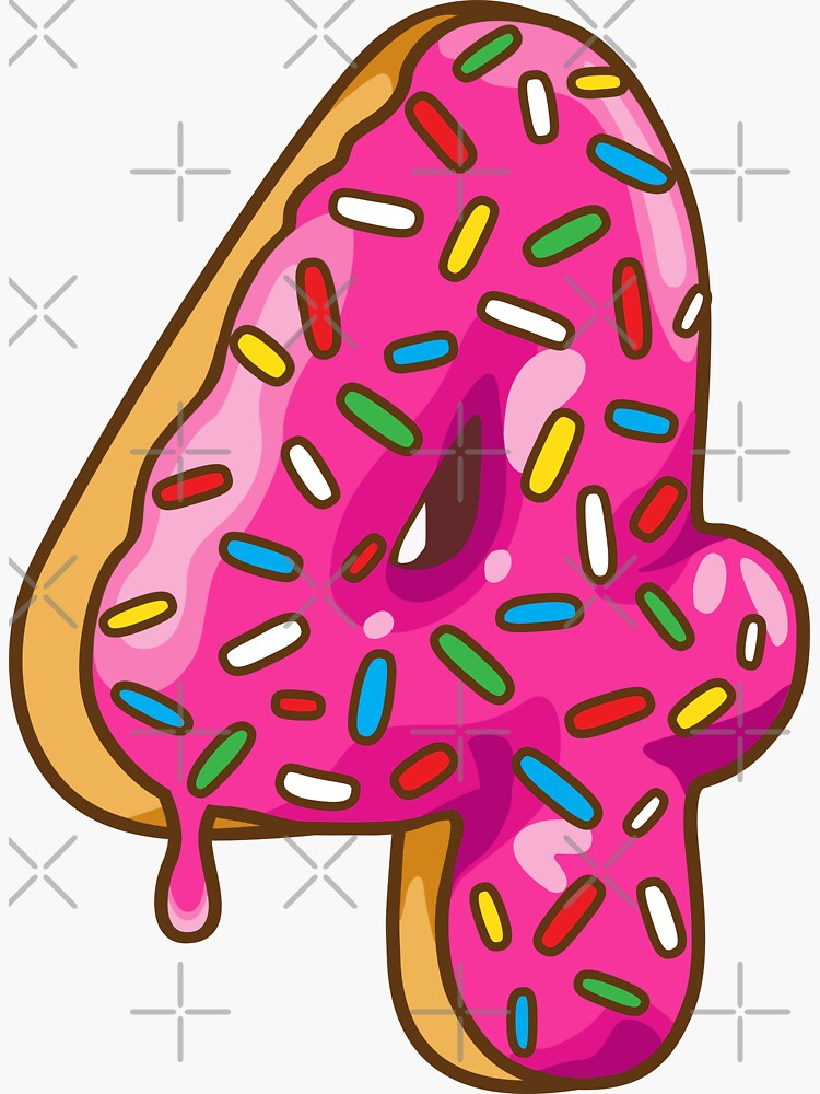 "Donut 4" Sticker for Sale by plushism | Redbubble