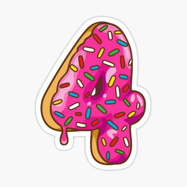 "Donut 4" Sticker for Sale by plushism | Redbubble